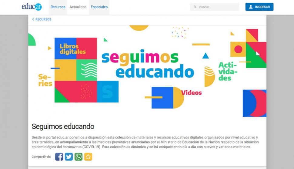 Aprender en cuarentena: qué trae el nuevo plan de educación a distancia ...